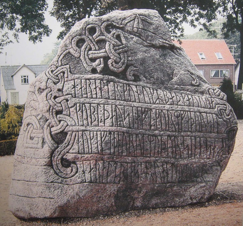 Viking Runestone from Denmark (year 900-ish). I wonder which dragon ...
